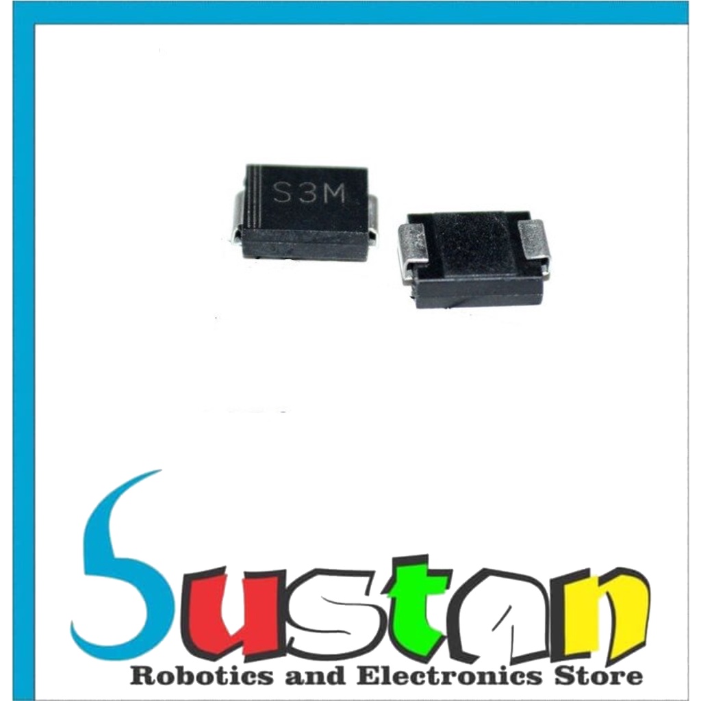 Jual DIODA SMD 1N5408 S3M DIODE RECTIFIER S3M 3A 1000V 5408 DIODA SMD SMB | Shopee Indonesia