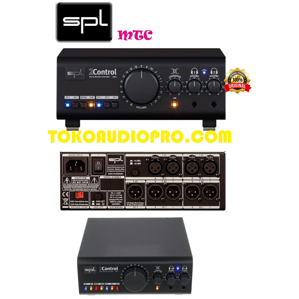 Jual SPL 2 Control Speaker & Headphone Monitoring Controller | Shopee ...