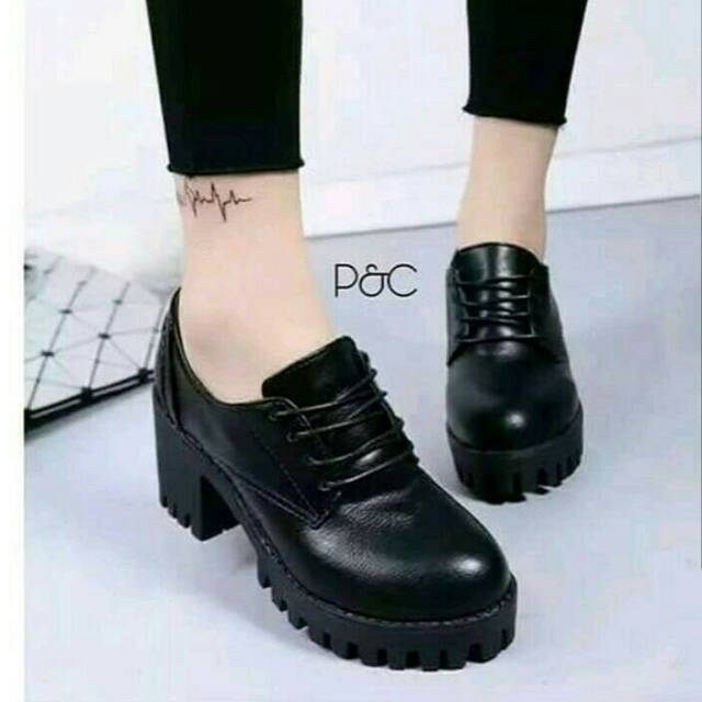 Jual SEPATU BOOTS WEDGES CEWEK DOCMART KULIT CASUAL SANTAI MURAH ...