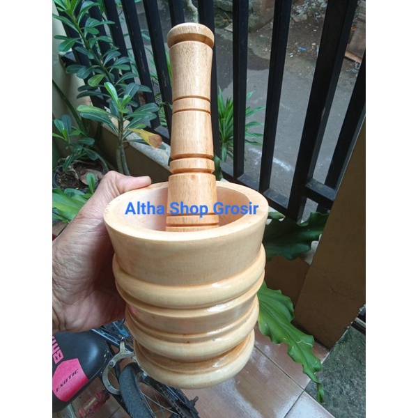 Jual SET LUMPANG KAYU + ALU / Tumbukan Kayu Halus / Alat Tumbuk ...