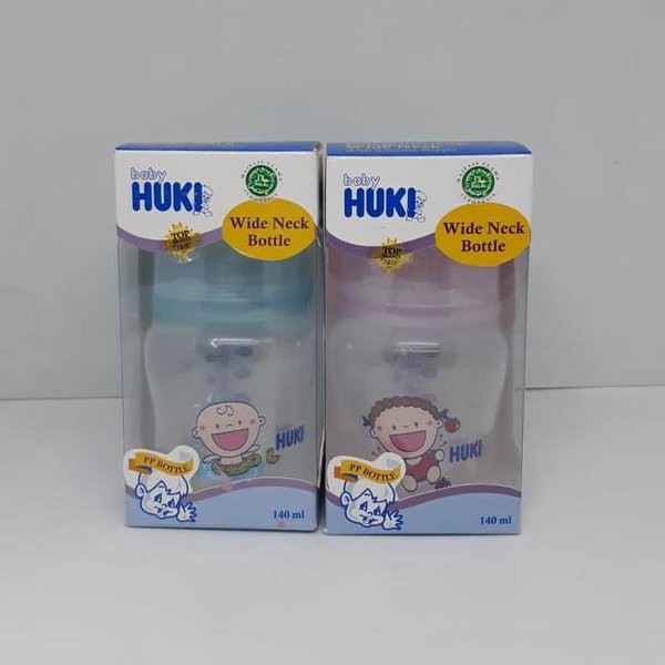Jual Baby Huki Wide Neck Bottle / Botol Susu Bayi 140 ml | Shopee Indonesia