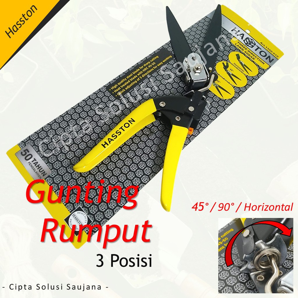 Jual HASSTON GUNTING RUMPUT 3 POSISI GUNTING TANAMAN GUNTING KEBUN ...