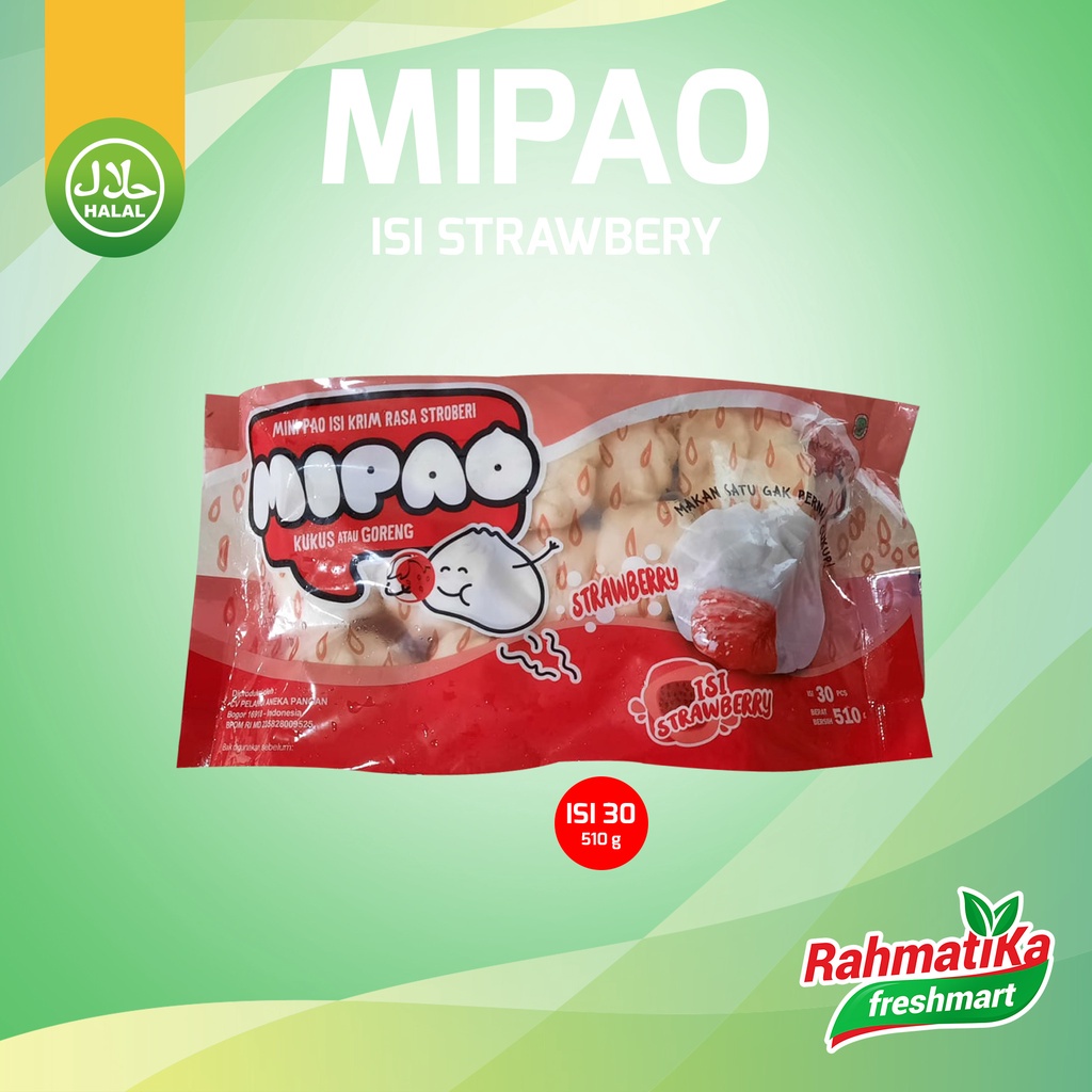 Jual Mipao Stroberi / Minipao Rasa Strawberry (Isi 30 pcs) | Shopee ...
