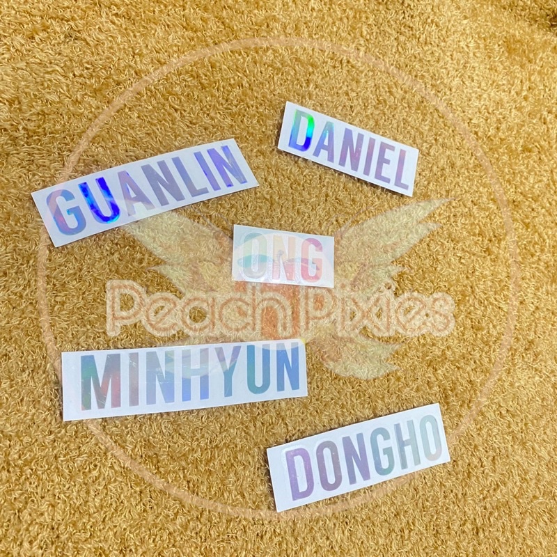 Jual Stiker sticker kpop murah WANNA ONE w1 guanlin minhyun dongho ...