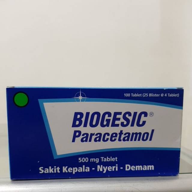 Jual Biogesic Box/25 Strip - Paracetamol 500mg | Shopee Indonesia