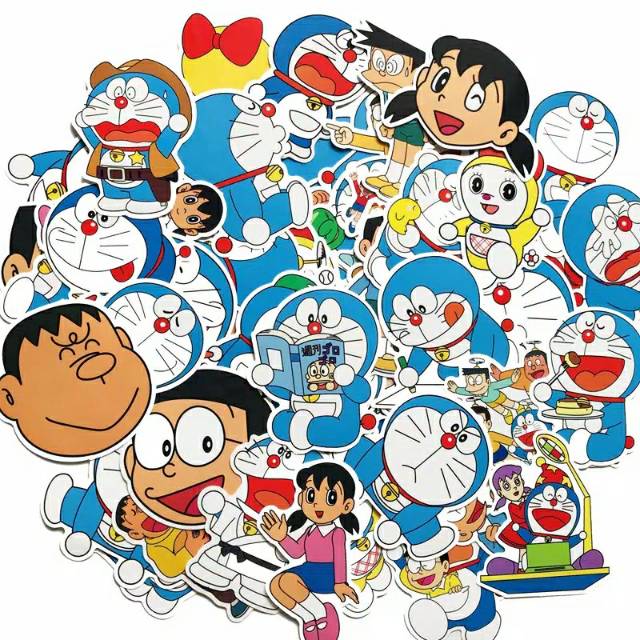 Jual (10 pcs) STICKER STIKER DORAEMON LUCU ADA JUGA NOBITA SUNEO GIANT ...
