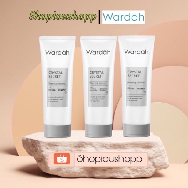 Jual Wardah Crystal Secret Foaming Cleanser with Natural AHA+PHA 100ml ...