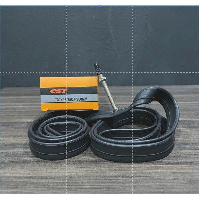 Jual Ban Dalam Ukuran 700 x 18/25C CST Pentil Presta 60mm Ban luar sepeda Indonesia|Shopee Indonesia