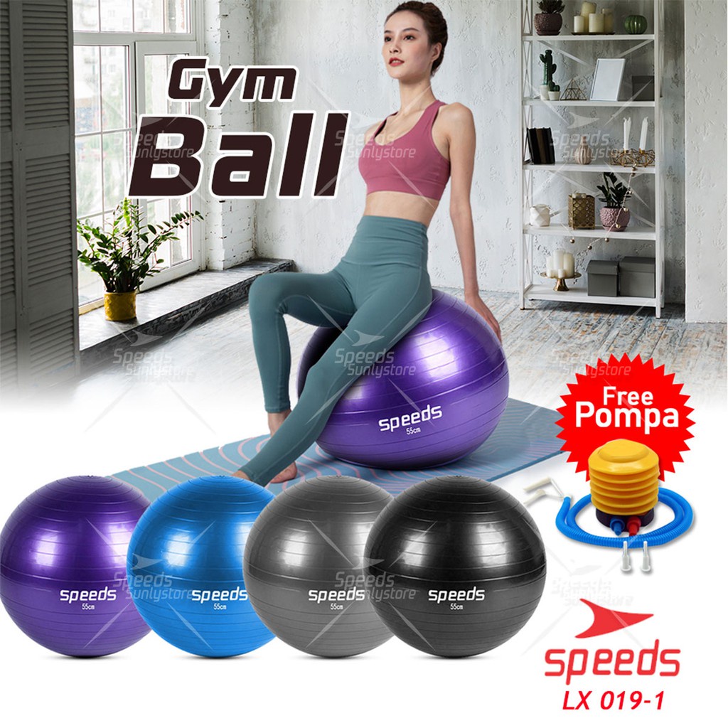 Jual SPEEDS Gymball fitness/Bola yoga alat olahraga Gym ball 25cm 019 ...