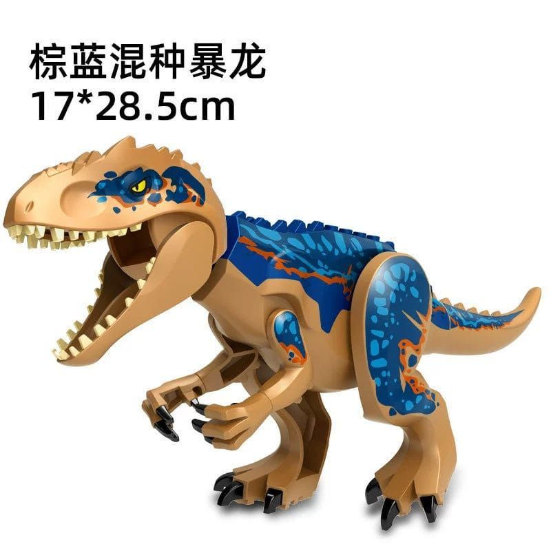 Jual olego dinosaurus indominus rex coklat biru besar Dino jumbo ...