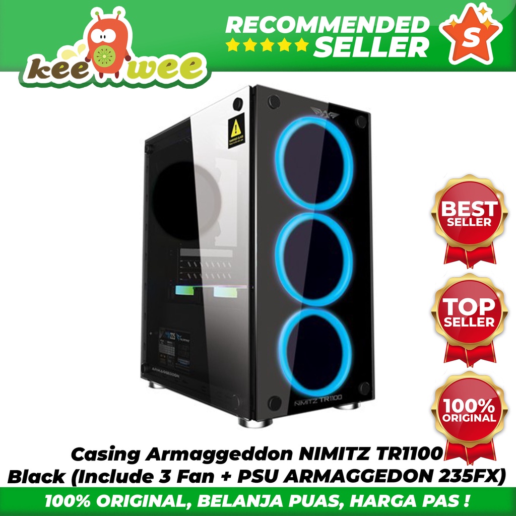 Jual Casing Armaggeddon NIMITZ TR1100 Black (Include 3 Fan + PSU ...