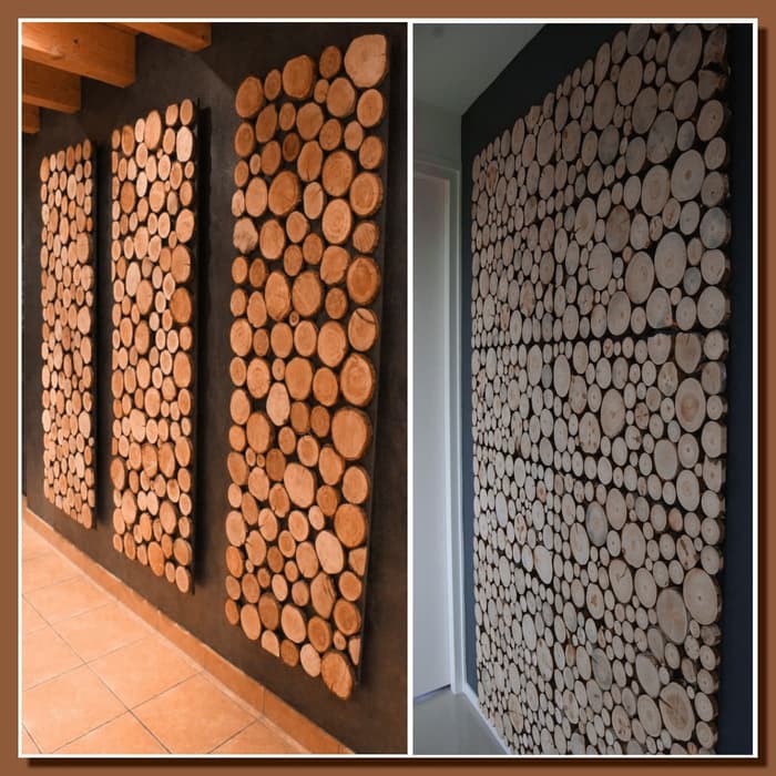 Jual Hiasan dinding kayu teak wood 150 x 60 wall art decor wallpaper ...