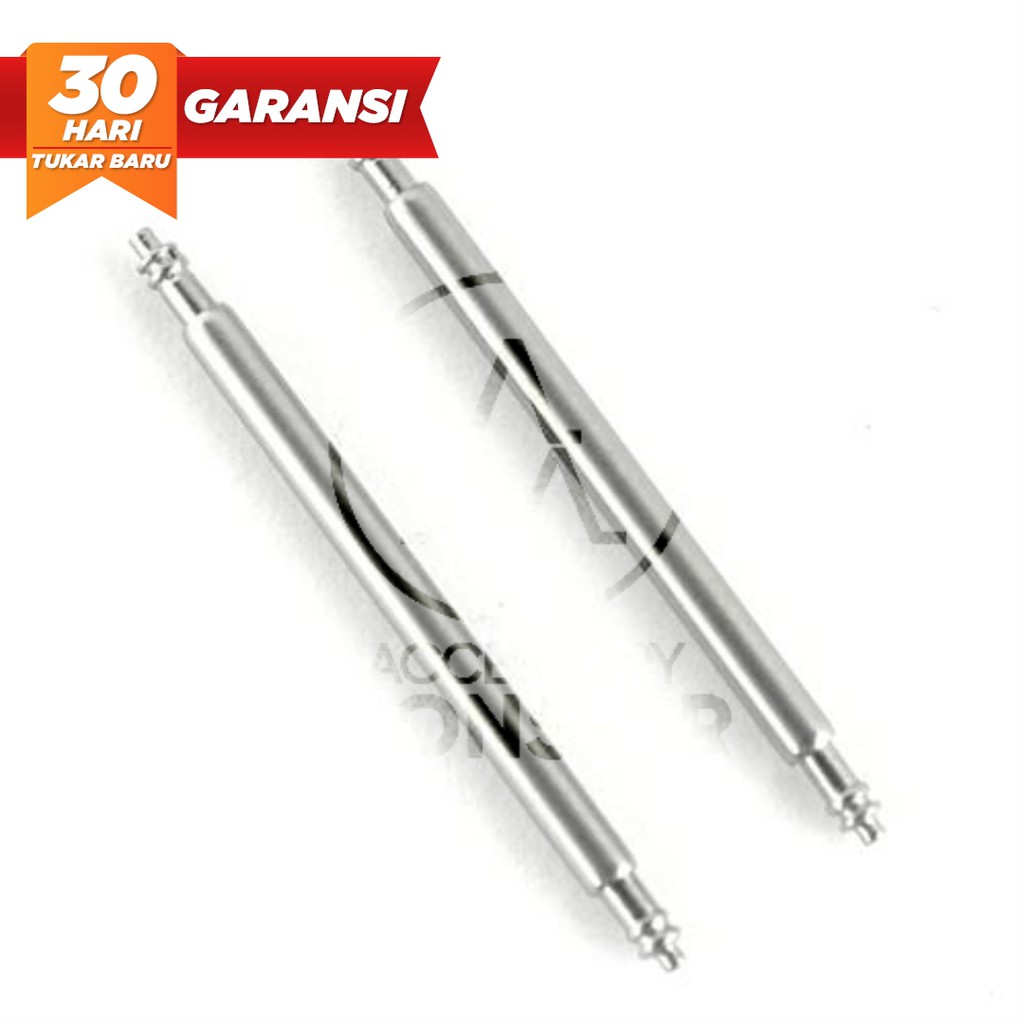 Spring bar Steel pin besi pengait strap jam tangan 18mm 20mm 22mm 24mm ...
