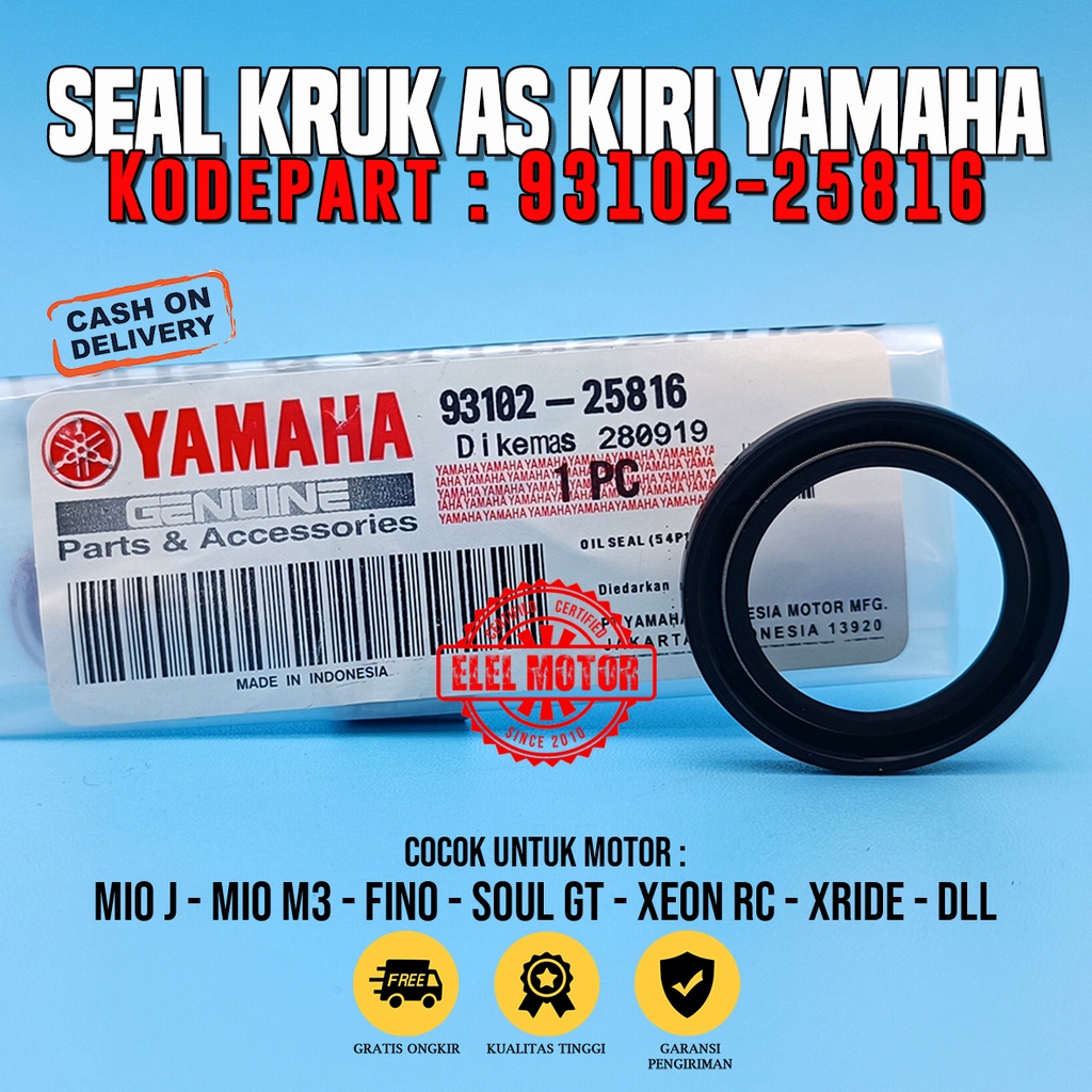 Jual Seal Sil Kruk Krug As Depan Kiri Mio Sil Kruk As Yamaha Mio J M3 Fino Soul GT Xeon RC XRide ...