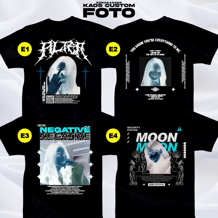 Jual Kaos Custom Foto Negative Effect / Kaos Sablon Custom Satuan DTF ... Jual Kaos Custom Foto Negative Effect / Kaos Sablon Custom Satuan DTF ...