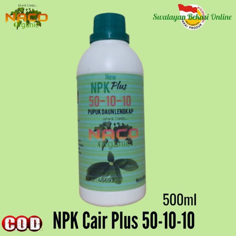 Jual Pupuk Npk Cair 50 10 10 Pupuk Pertumbuhan Daun 500ml Npk 50 10 10