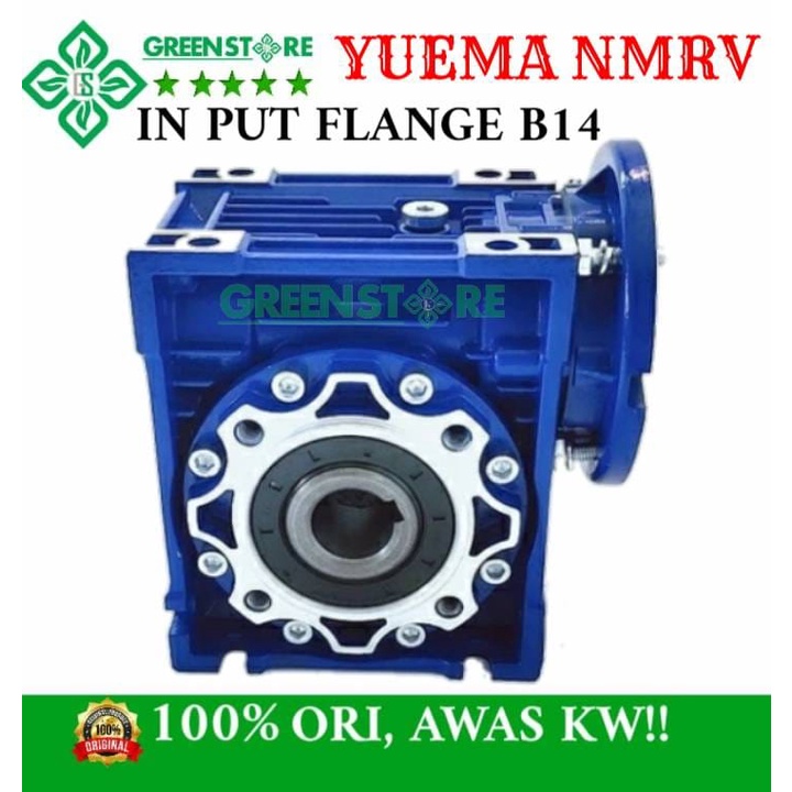 Jual YUEMA NMRV GEARBOX 040-71B5 INPUT FLANGE B14 HOLLOW BODY ALUMINUM | Shopee Indonesia