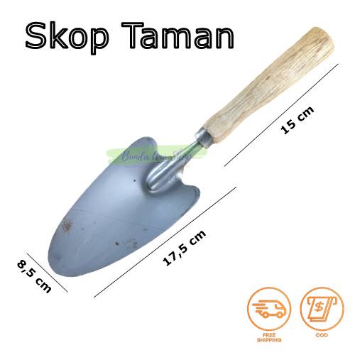 Jual Sekop Taman mini Skop mini Taman berkebun skop gagang kayu ...