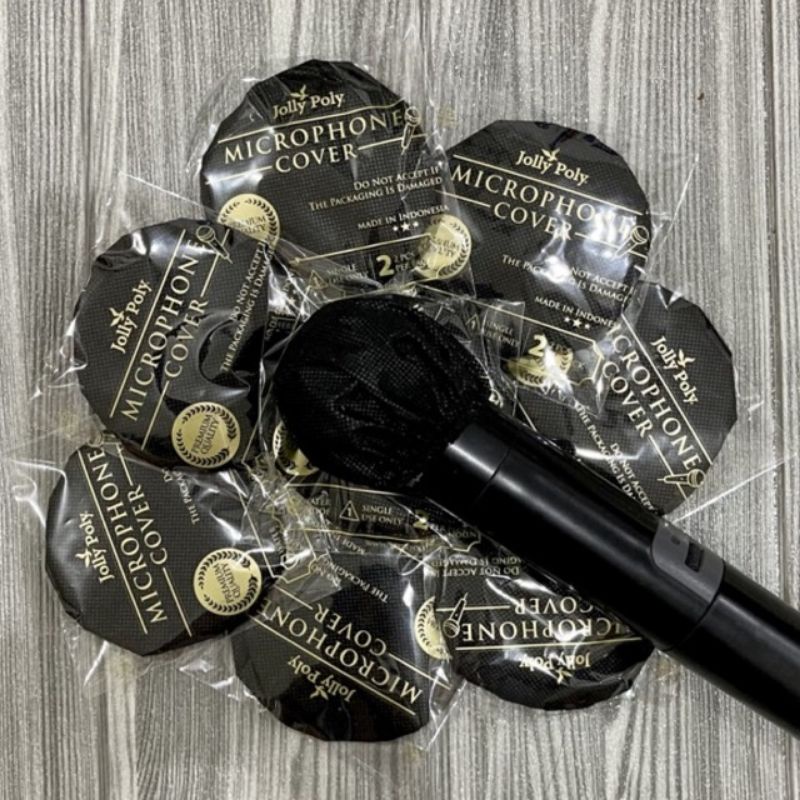 Jual Sarung Mic Cover Mic Karaoke Sarung Microphone Warna Hitam Putih ...