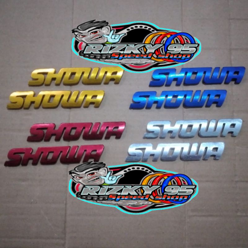 Jual Logo emblem showa tebal 3ml 1 set sepasang almunium cnc EMBLEM ...