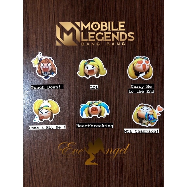 Jual Sticker Mobile Legends BATTLE EMOTE BATCH 2 | Layla Guinevere ...