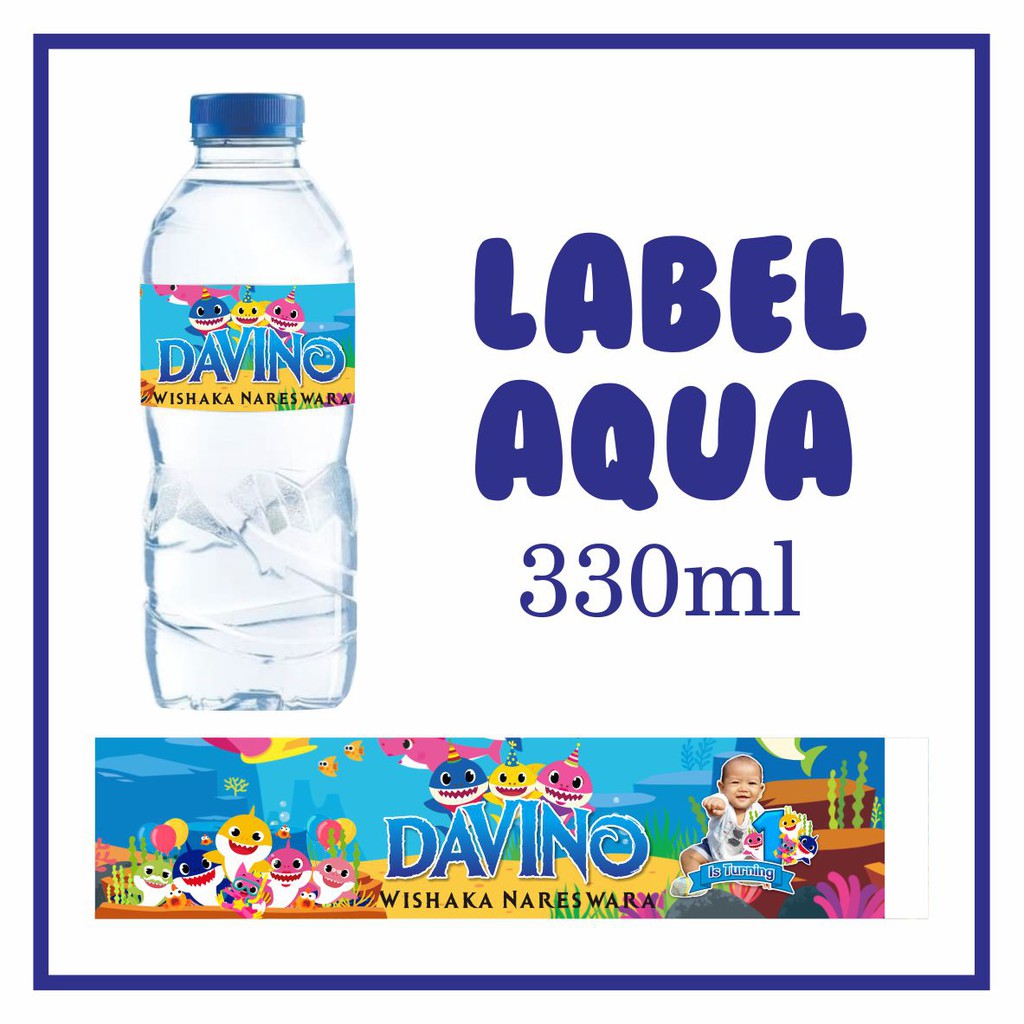 Jual Label Botol Minuman 330ml AQUA Indonesia Shopee Indonesia