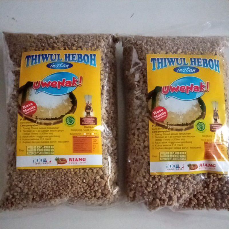 Jual Tiwul Instant Cap HEBOH | Shopee Indonesia