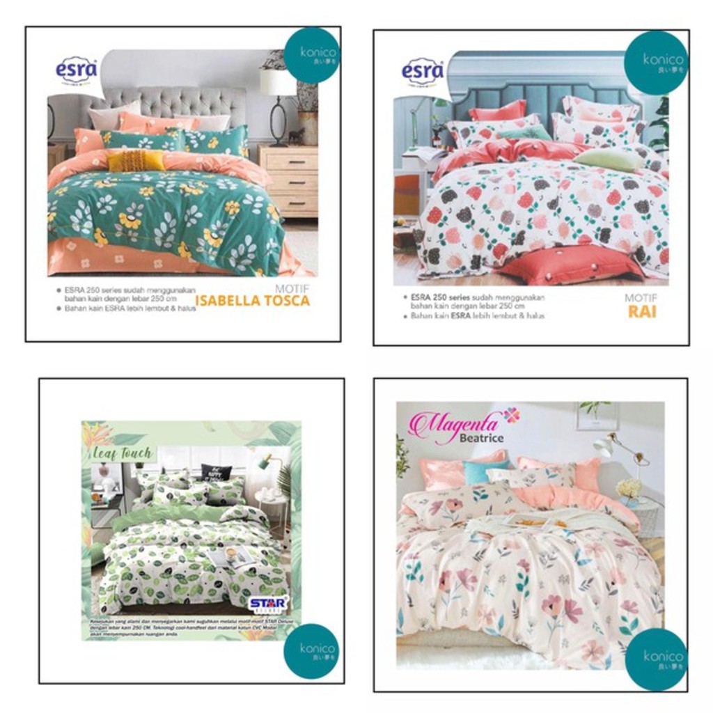 Jual KONICO kain Katun sprei Meteran motif Bunga SALLY Murah vol 5 (kain meteran) Indonesia ...