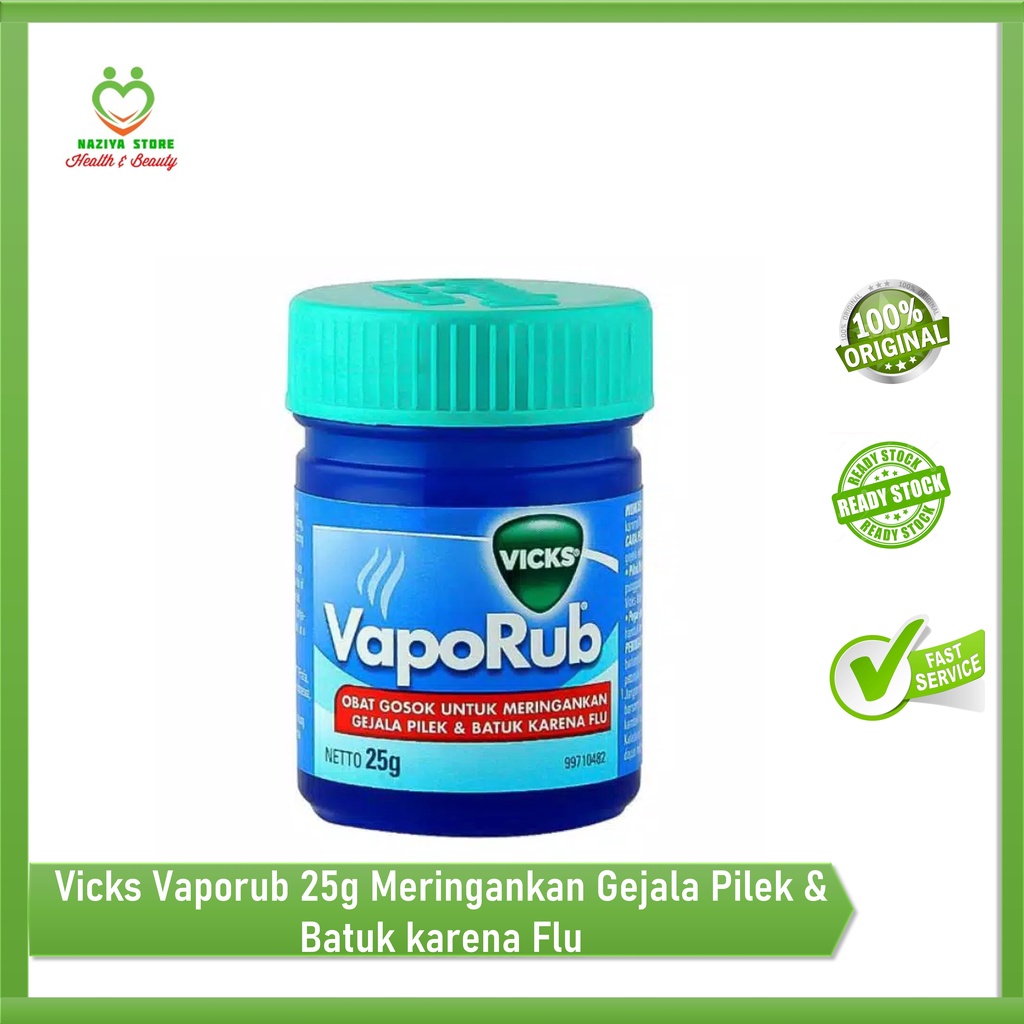 Jual Vicks Vaporub Viks 25gr Obat Gosok Melegakan Pilek Dan Hidung Tersumbat | Shopee Indonesia