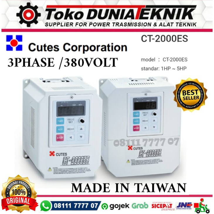 Jual CT-2004-ES-3A7 (3,7KW/ 5HP) INVERTER CUTES MADE IN TAIWAN ...