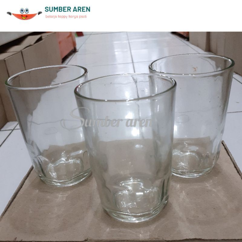 Jual Gelas Kaca Gelas Kopi Bening Beling Tanpa Pegangan Gelas K-09 ...
