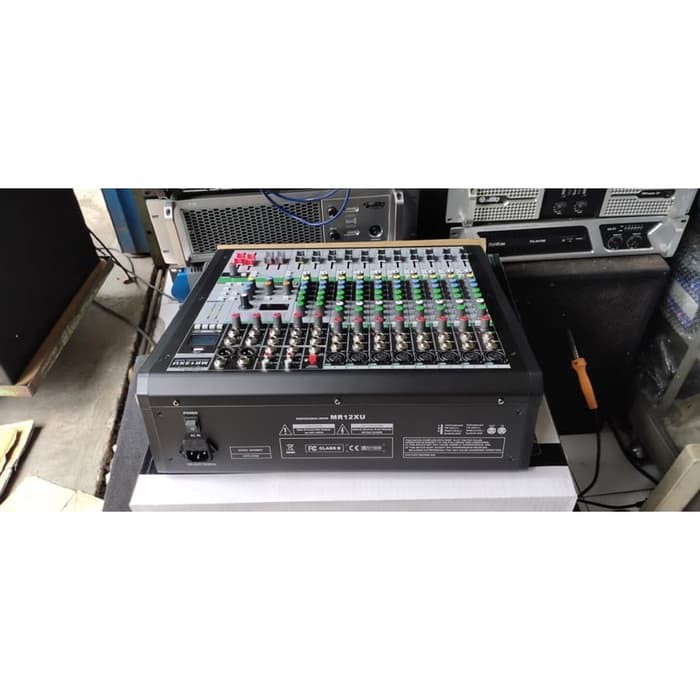 Jual Mixer Audio Black Spider MR12XU 12 Channel Efek Digital USB ...