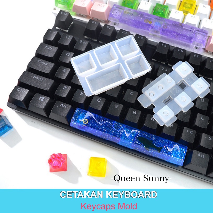 Jual Cetakan Resin Bentuk Keycaps Bahan Silikon untuk Keyboard Mekanik ...
