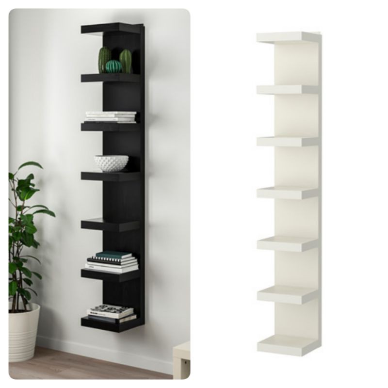 Jual LACK Unit Rak Dinding Hitam/Putih | Shopee Indonesia