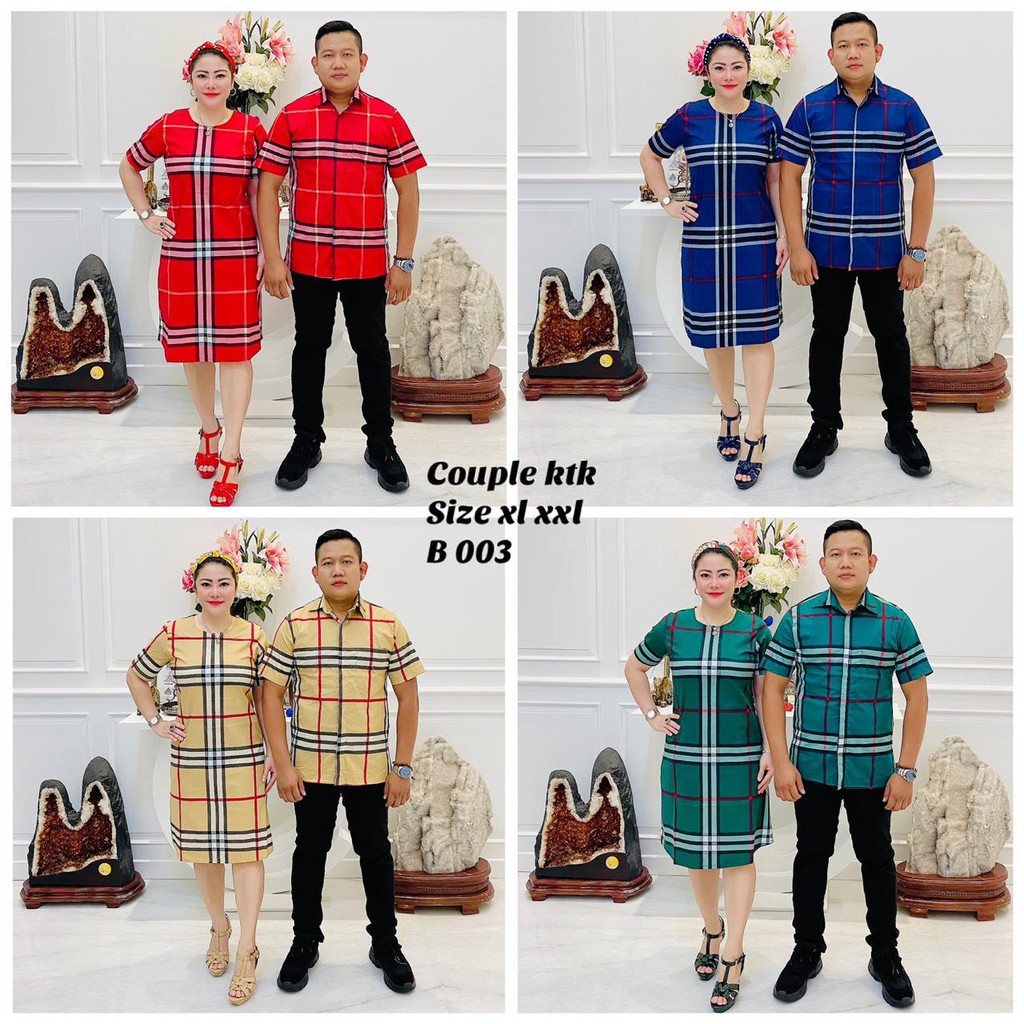 Jual COUPLE MOTIF KOTAK | Shopee Indonesia