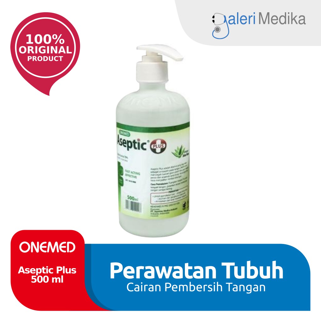 Onemed Aseptic Plus 500 ml - Hand Sanitizer Cair Standard Rumah Sakit ... Onemed Aseptic Plus 500 ml - Hand Sanitizer Cair Standard Rumah Sakit ...