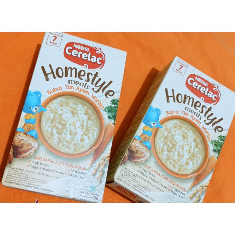 Jual Nestle Cerelac Homestyle Bubur Tim Ayam Wortel 100g | Shopee Indonesia