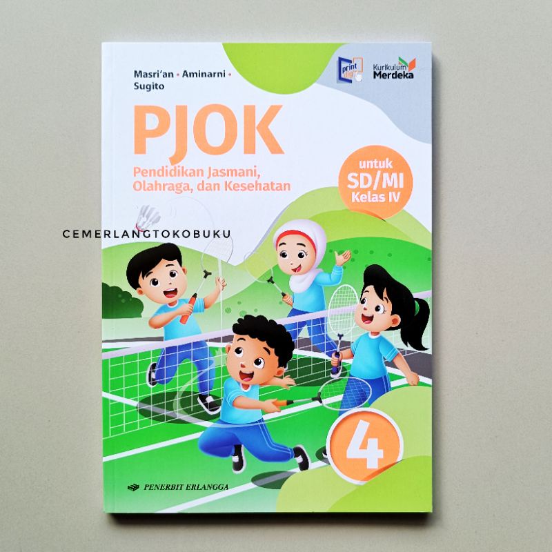 Jual BUKU PENJAS ORKES PJOK KELAS 4 SD PENERBIT ERLANGGA KURIKULUM ...