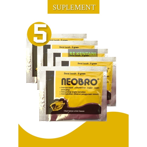 Jual Vitamin Ayam - Neobro 5gr / sachet (MEDION) | Shopee Indonesia