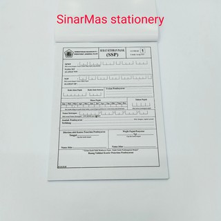 Jual Surat Setoran Pajak ( SSP ) 5 Rangkap / Buku SSP pajak 5 Sheet | Shopee Indonesia