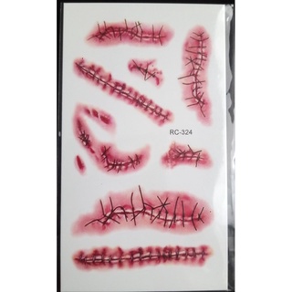 Jual Stiker Tato / Temporary Tattoo Sticker Bentuk Cakaran / Luka ...