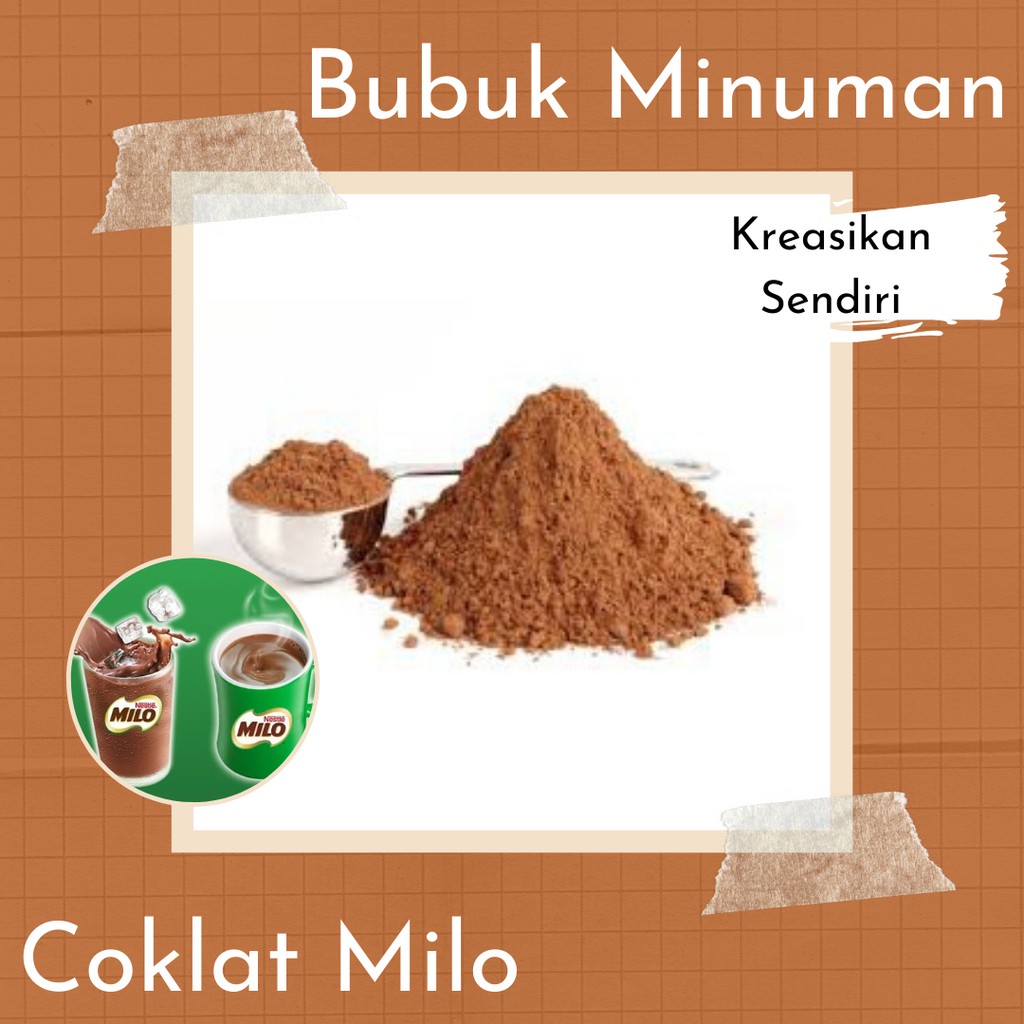 Jual Bubuk Minuman Coklat Milo 1 Kg Milo Chocolate Drinking Powder Enak ...
