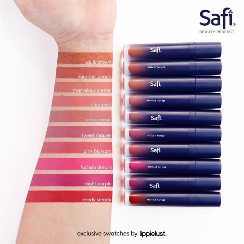 Jual SAFI BEAUTY PERFECT MATTE IT LIP CREAM MATTE | Shopee Indonesia