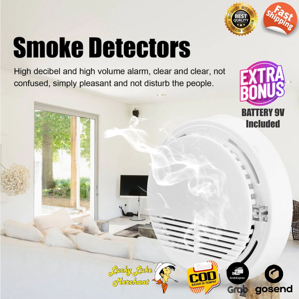 Jual Detektor Asap dan Alarm Kebakaran Sinyal Smoke Detector Dapur ...