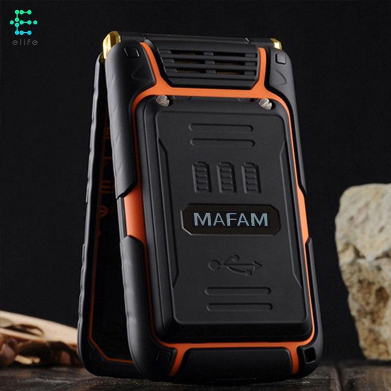 PENAWARAN EL X9 Handphone Flip Jaringan 2G Screen Ganda Support Bluetooth, 2 SIM, Plug EU MAFAM ...