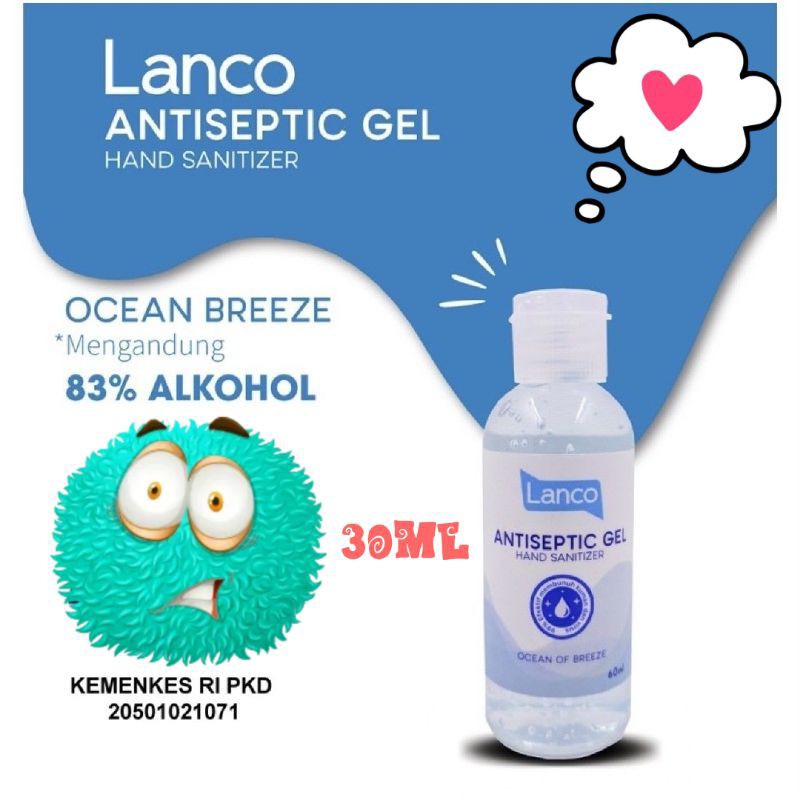 Jual Hand Sanitizer Gel Lanco - Refill - 30ML | Shopee Indonesia