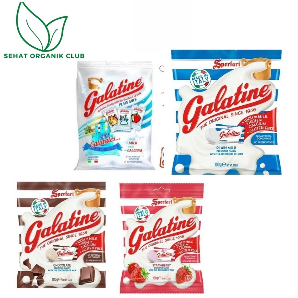 Jual Galatine plain milk Candy 50 g ; Galatine Plain Milk 100 g ...