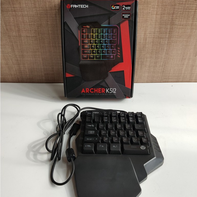 Jual Fantech One Handed RGB Gaming Keypad Archer K512 | Shopee Indonesia