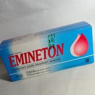 Jual EMINETON - SUPLEMEN UNTUK ANEMIA - HARGA PER DUS ISI 10 STRIP ...