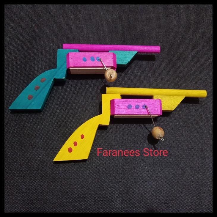 Jual PISTOL KAYU ETEK ETEK/TEMBAKAN KAYU/MAINAN JADUL/MAINAN ...